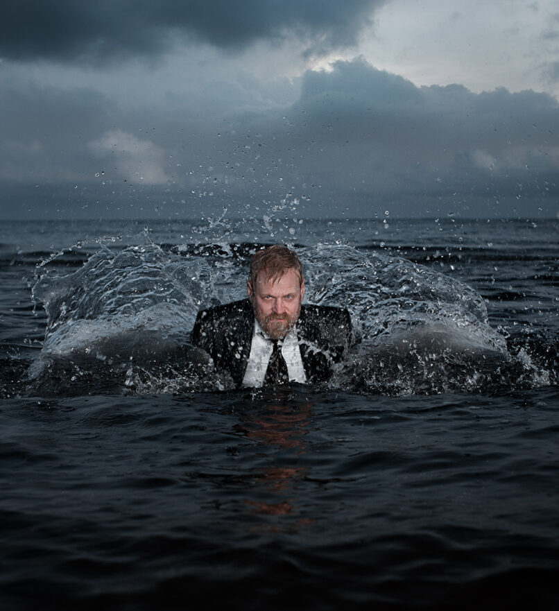 Fotograf Christian Krog . Det nye sort inden for portrætfotografering
